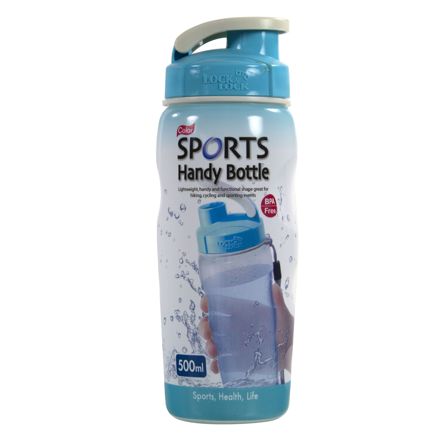 Lock & Lock Blue Sports Water Bottle 500ml - Home Store + More