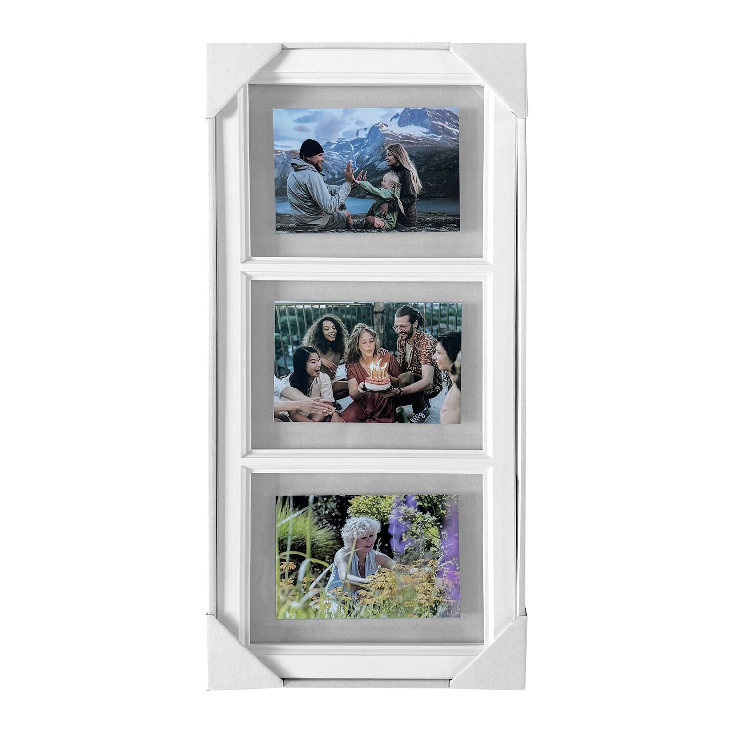 3 Multi Aperture Frame White - Home Store + More