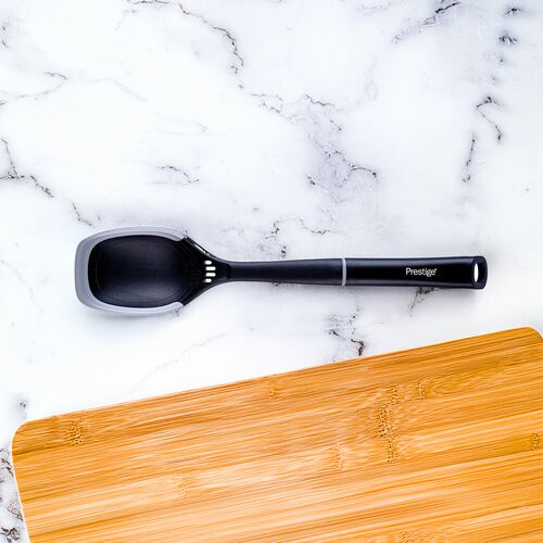 Prestige Solid Spoon With Silicone Scrapered Edge - Home Store + More