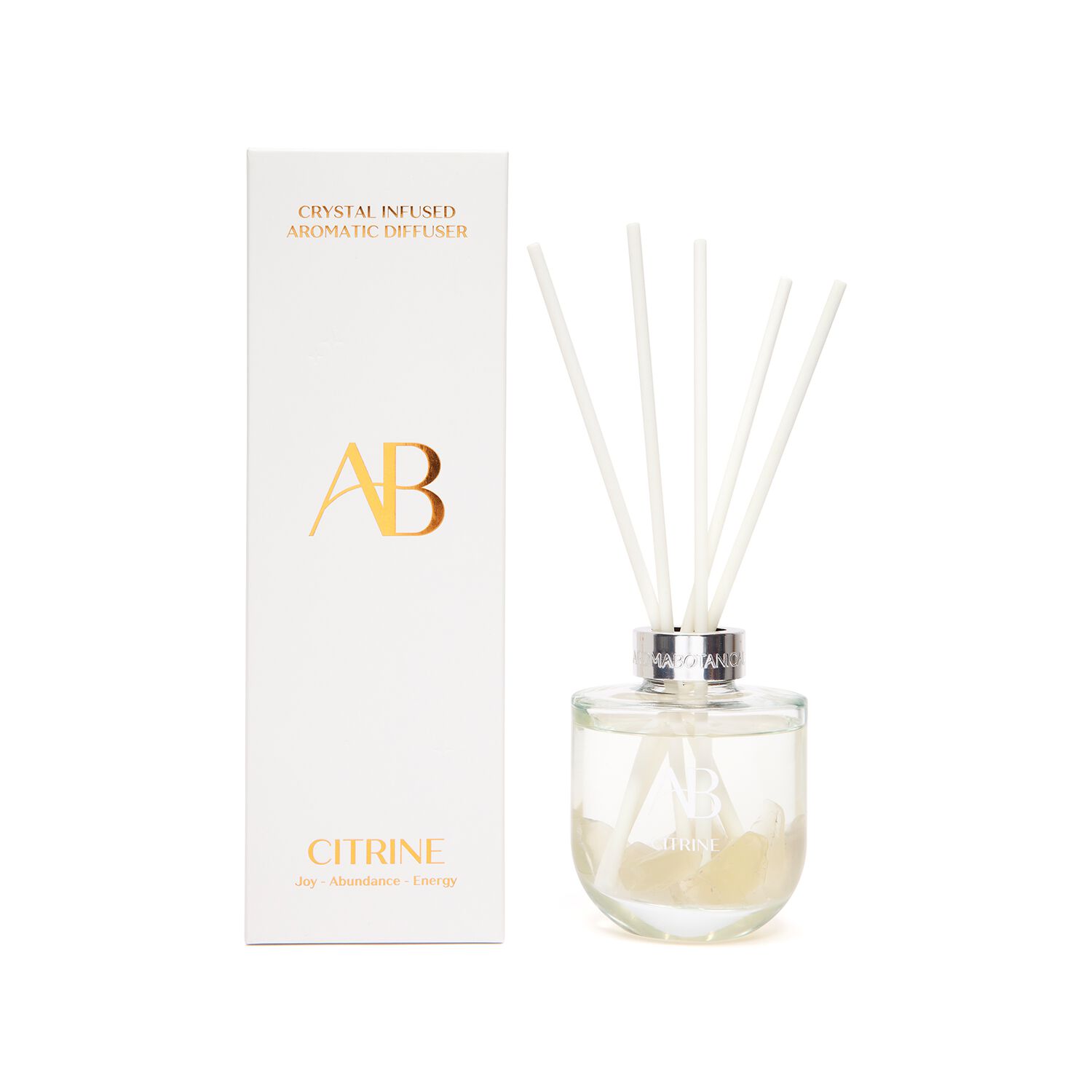 Aromabotanical Crystal Citrine Reed Diffuser - Home Store + More
