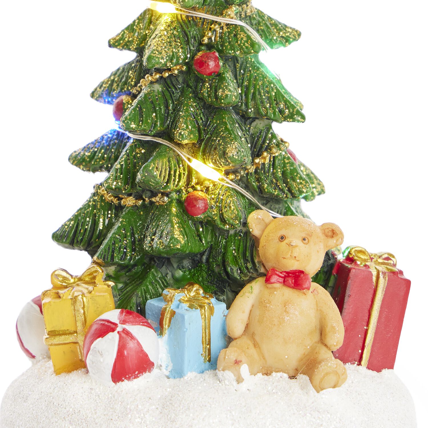 Christmas Tree With Presents And Lights