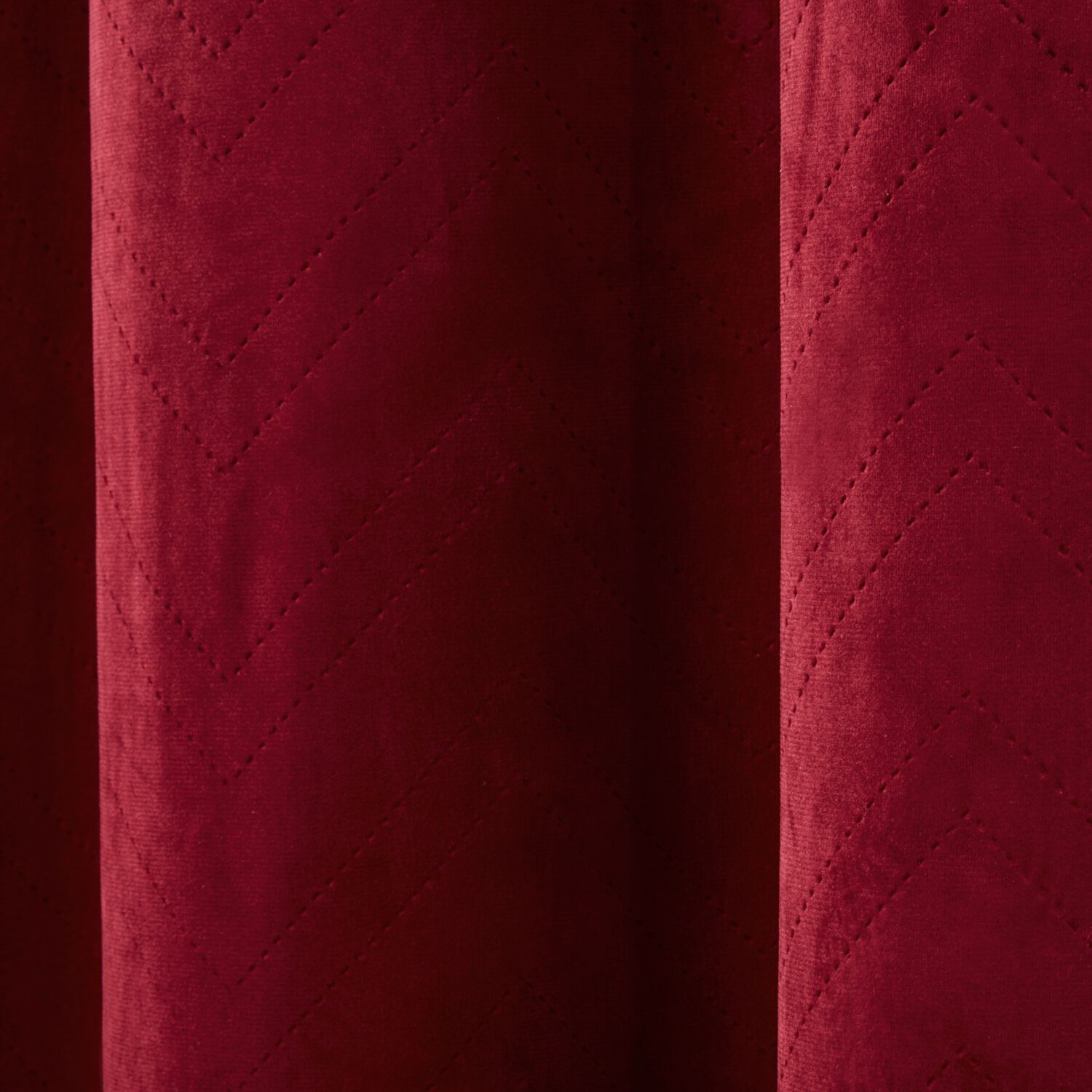 Triangle Stitch Burgundy Curtains - Home Store + More