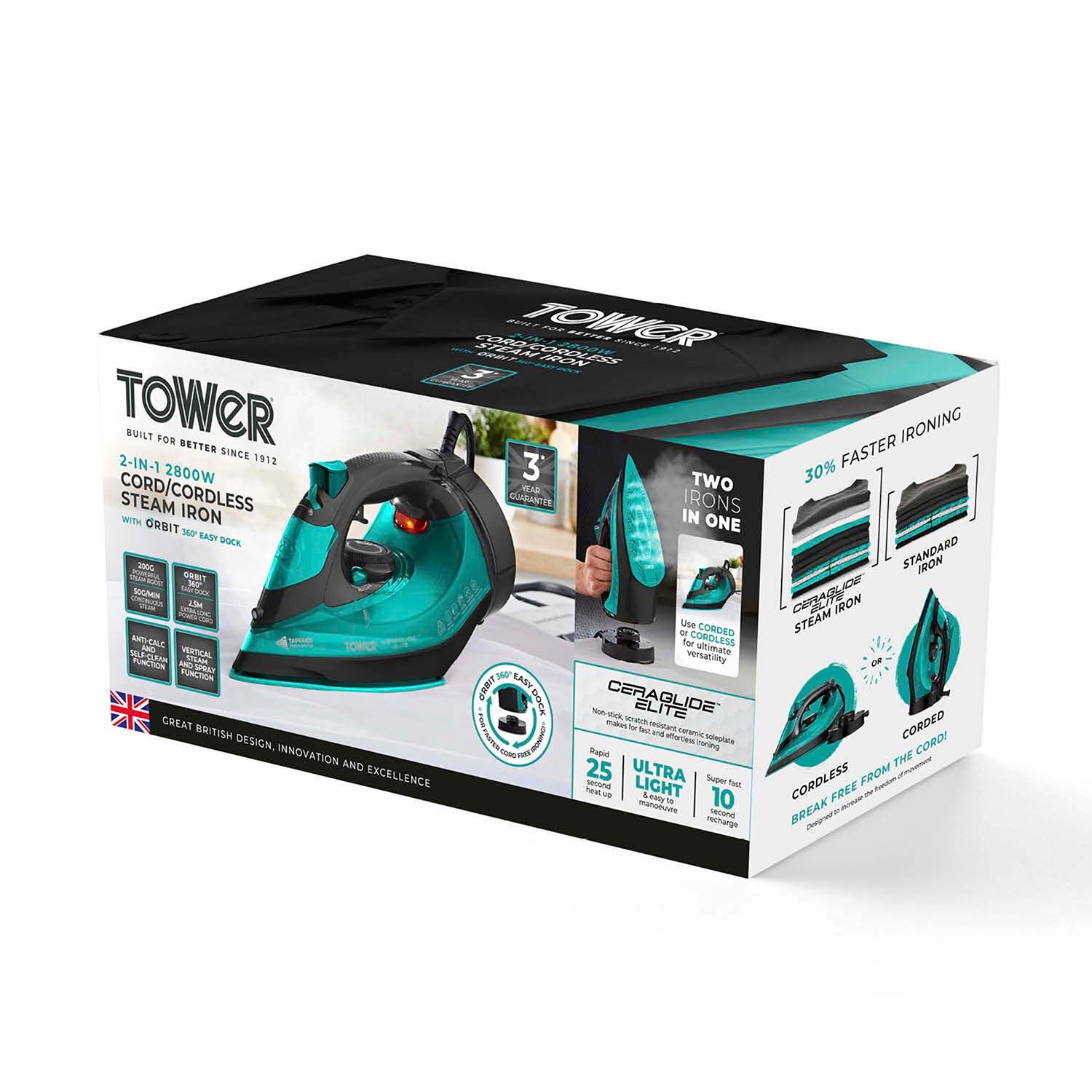 Cordless iron box store
