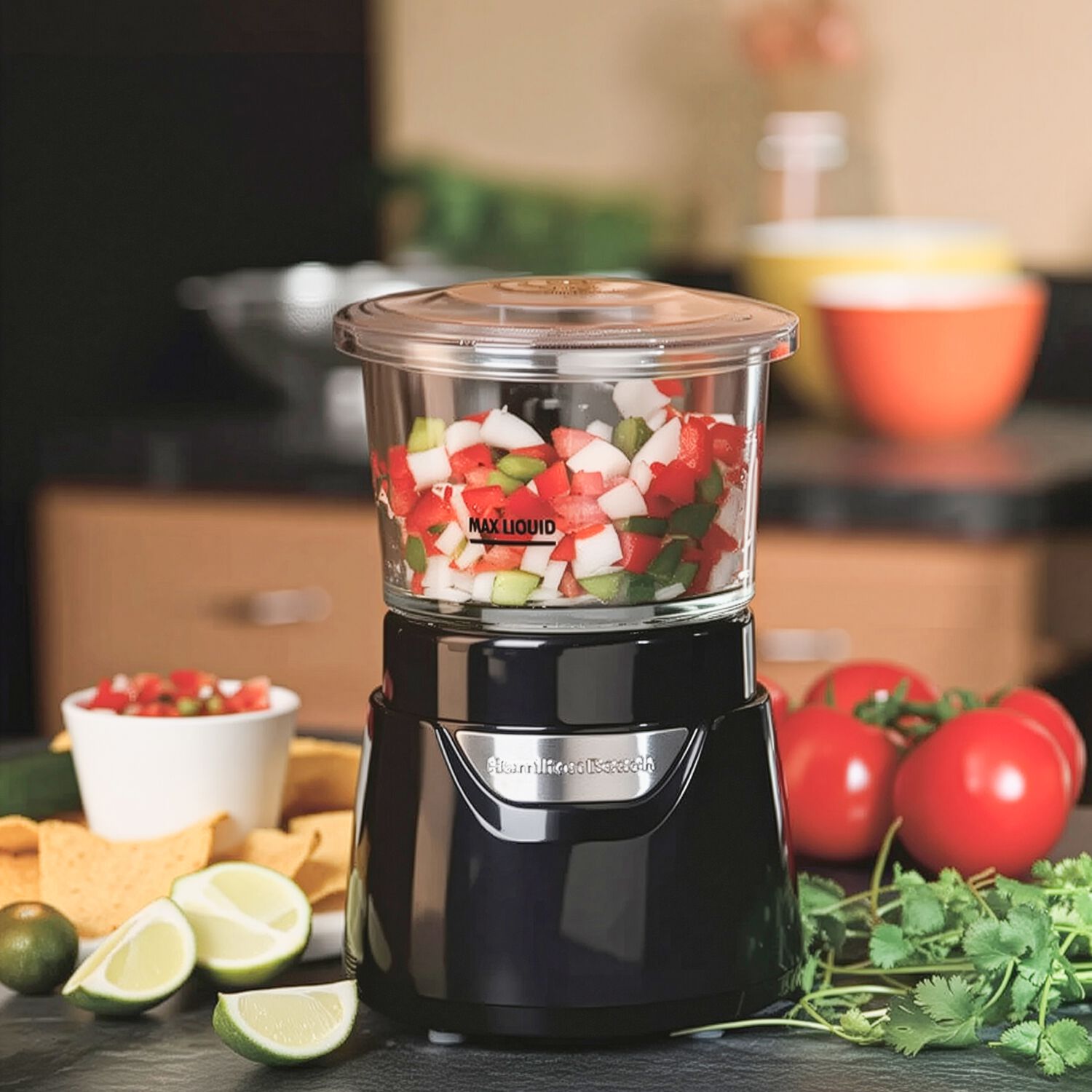 Hamilton Beach Stack & Press Glass Bowl Chopper - Home Store + More