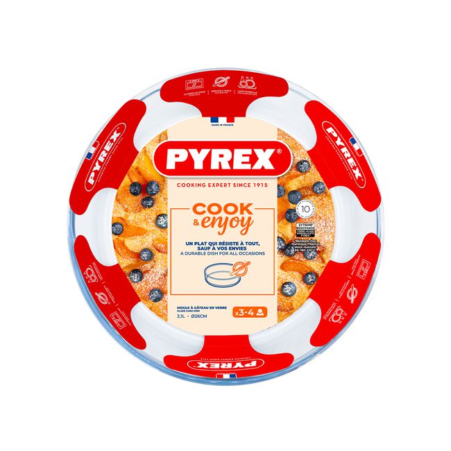 Pyrex Classic Deep Fluted Flan Dish 26cm - Home Store + More