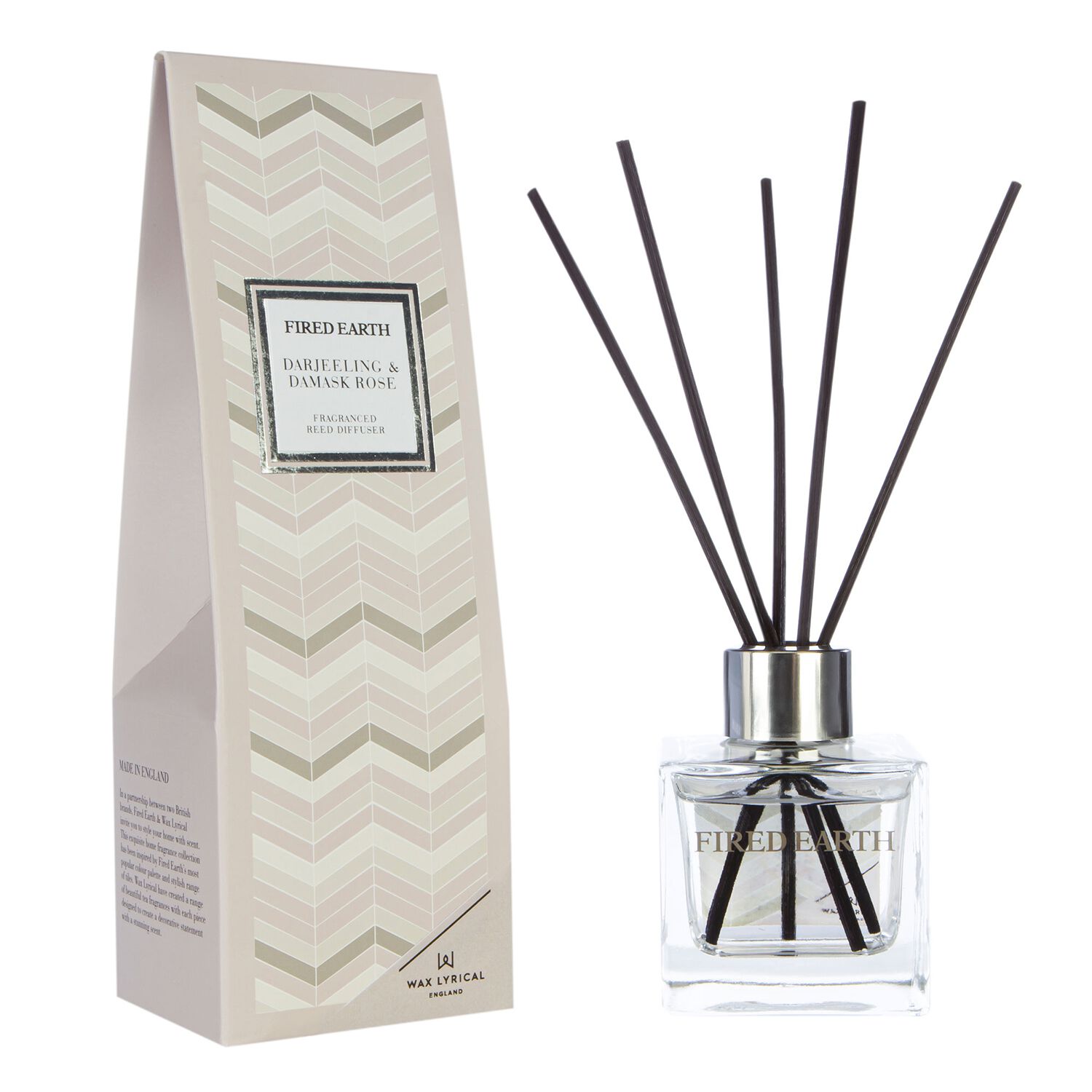 Fired Earth 100ml Darjeeling&Damask Rose Diffuser - Home Store + More