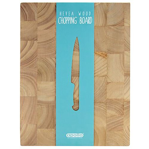 Apollo Rubberwood Endgrain Block Chopping Board - Home Store + More