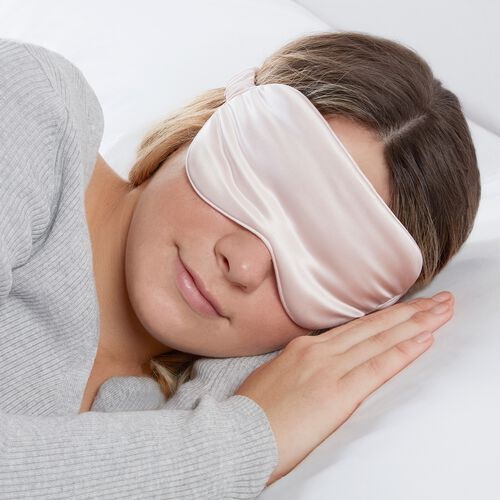 Silk Eye Mask - Blush - Home Store + More